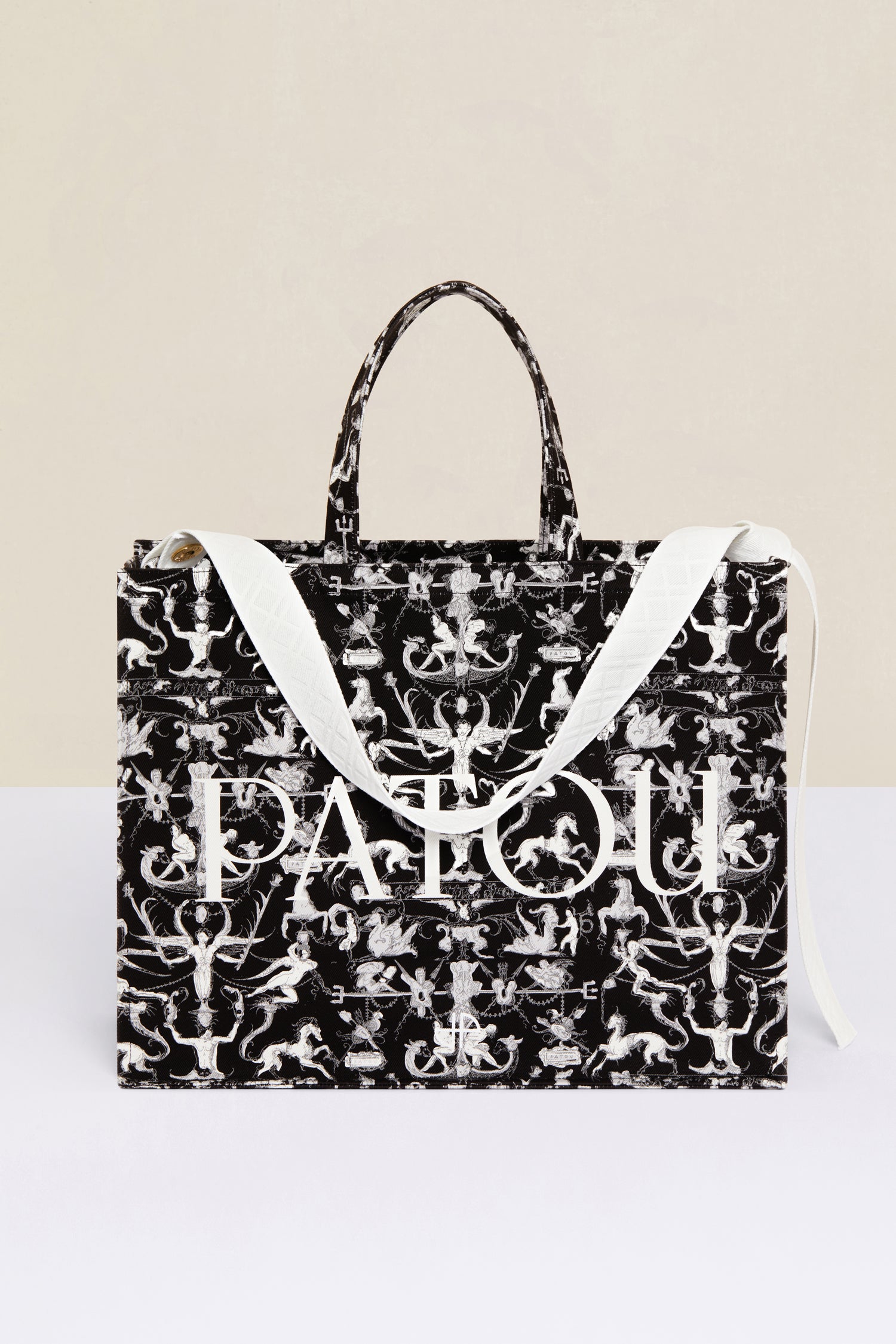 Patou | Patou canvas tote in printed organic cotton