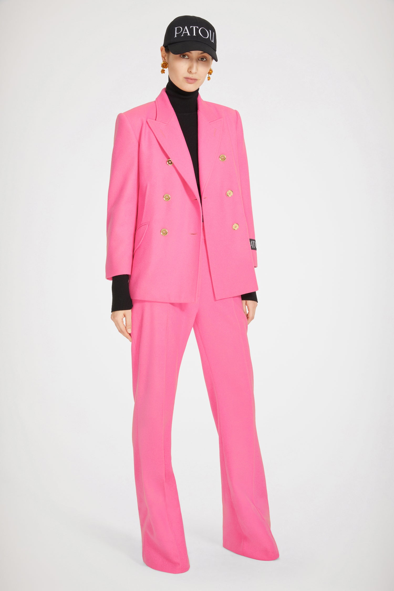Patou | Iconic double-breasted jacket in wool and cashmere