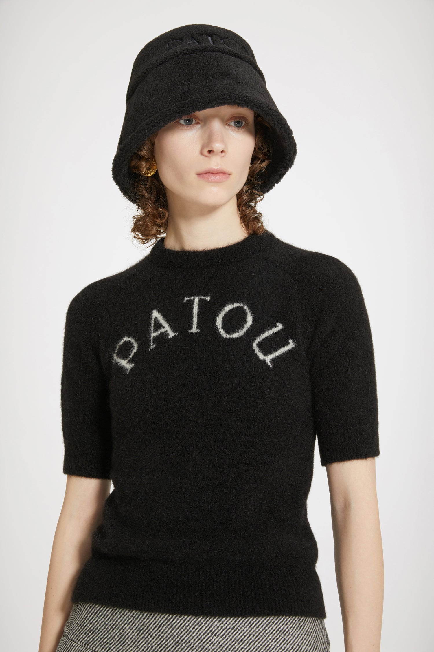 Patou | Patou jacquard top in sustainable alpaca blend