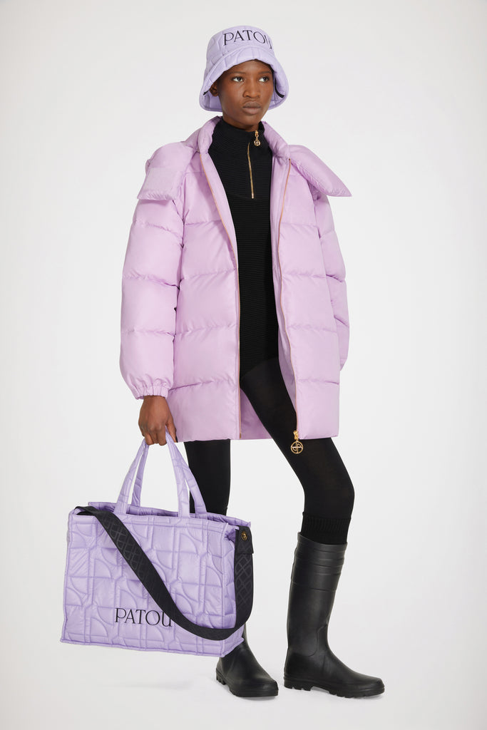 Patou | Puffer coat with detachable sleeves in recycled polyester