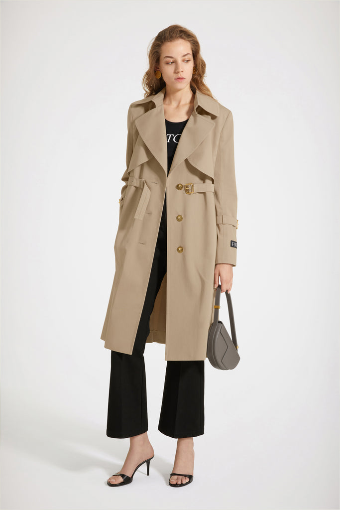 Patou | Trench coat in organic cotton gabardine